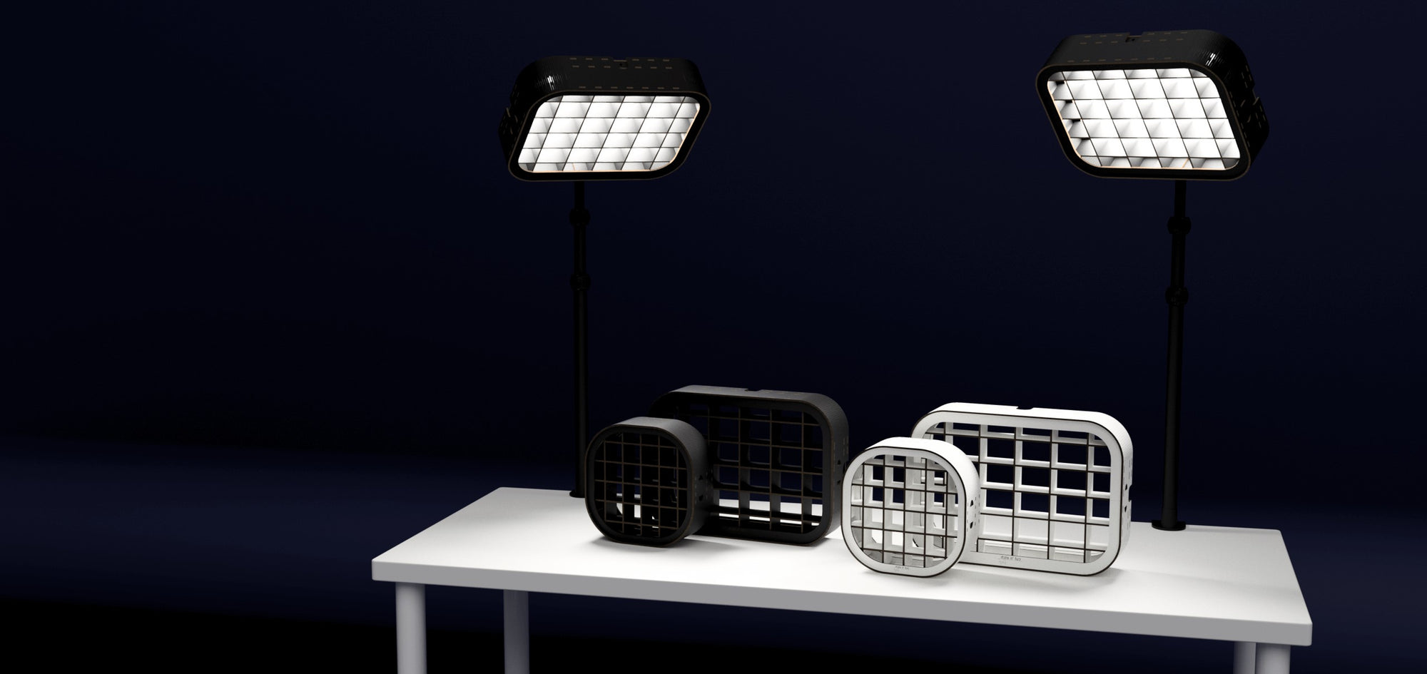 The Honeycomb Grid for your Elgato Key Light by cut 'n etch Design